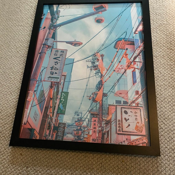 Cyberpunk Poster - Neo Osaka - Japan Wall Art - Etsy