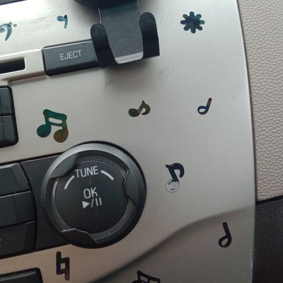 Music Note Permanent Vinyl Sticker Sheet - Etsy