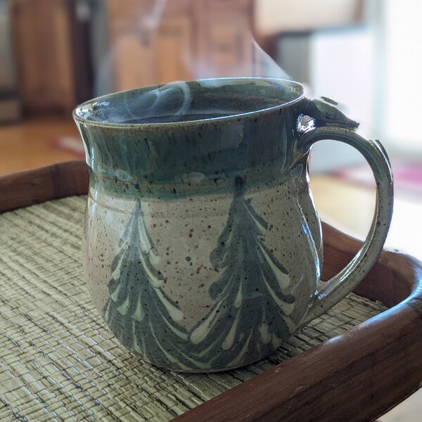 Winter Tree Ceramic Coffee Mug - Etsy