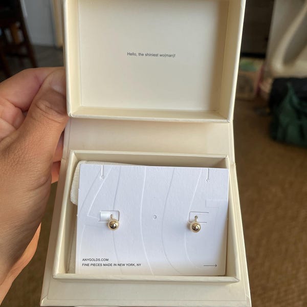 14K Solid Gold Single Stone Fishtail Nose Bone Stud Piercing, 24gauge ...