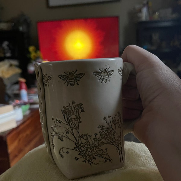 Firefly Mug, Pine Tree Mug, up North Summer Mug, Camping Coffee Cup, North Woods Rustic Kitchen ...