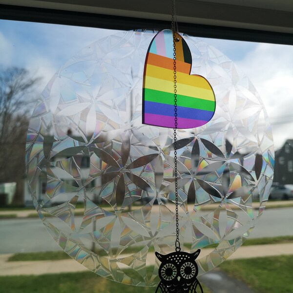 Flower of Life Window Cling Decal - Seed of Life Sun Catchers ...