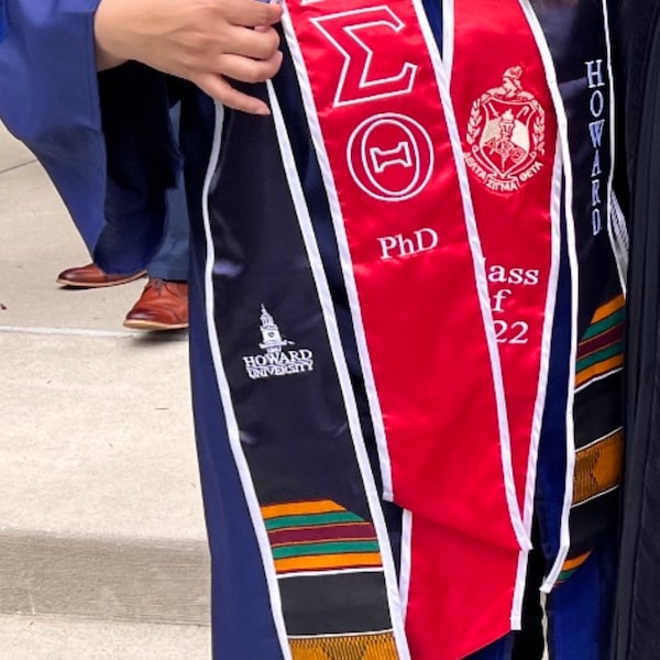 Delta Sigma Theta Graduation Sash Stole - Etsy