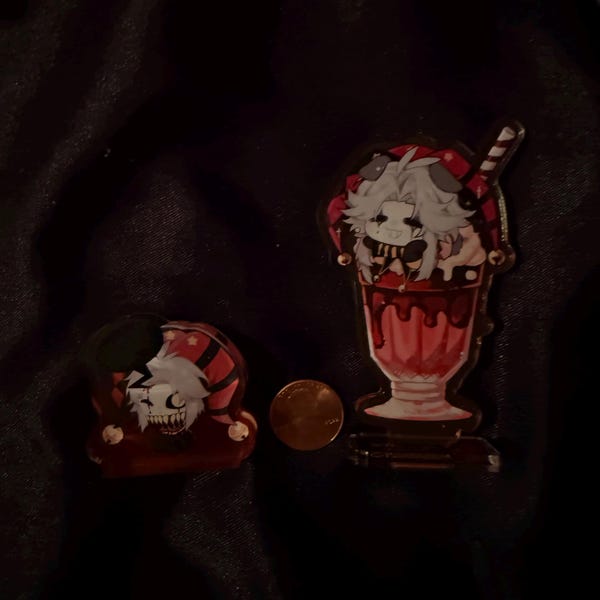 The Freak Circus Acrylic Charms Bubble and Milkshake and Crying Pierrot ...