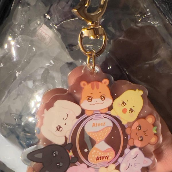 Keychain Kpop Merch San Hongjoong Seonghwa Wooyoung Mingi Charm Anitee ...