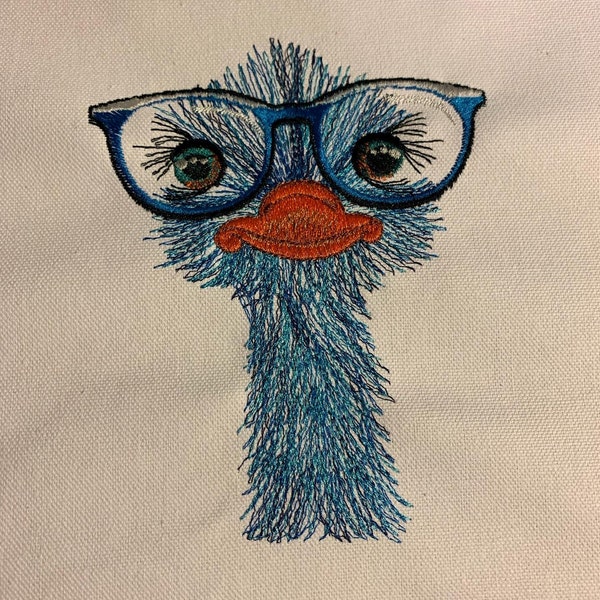 Machine Embroidery Designs Ostrich. 3 Sizes - Etsy
