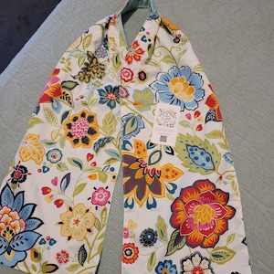 Adult Bib Floral Scarf Dining Scarves, Clothing Protectors . Reversible ...