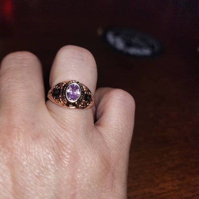 Customized Sterling Silver Womens High School Class Ring Style ...