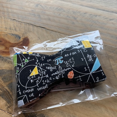 Geometry Bow Tie, Math Equations, Colorful Shapes, Self-tie or Pre-tied ...