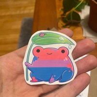 Pride Frog Charity Stickers LGBTQ Flag Frog Gay Pride Sticker Decal ...