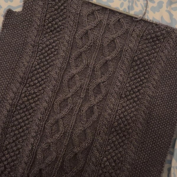 Vintage Mens Aran Slipover KNITTING PATTERN Pdf Mans V Neck Cable Tank ...