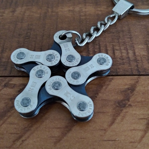 Metal Keychain Made Out of Bicycle Chain, Perfect Gift for Cyclist ...
