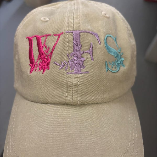 Seashell Hat, Custom Embroidered Baseball Cap for Beach Vacations, Moms ...