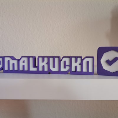 Personalized Custom Twitch Style Name Plate Streamer Gift - Etsy