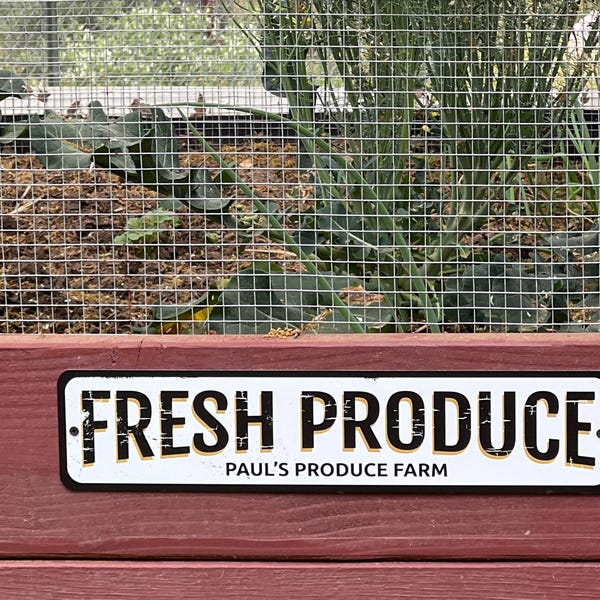 Fresh Produce Sign, Personalized Farm Sign, Custom Farmer Market Sign ...