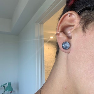 Full Moon Picture Plugs Gauges 16g, 14g, 12g, 10g, 8g, 6g, 4g, 2g, 0g ...