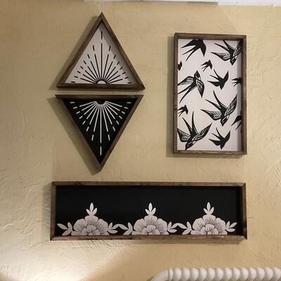 Triangle Ray Wood Sign - Etsy