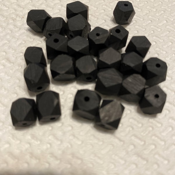 Faceted Jet Bead. Jet Stone. Ideal for Protection Bracelets. - Etsy