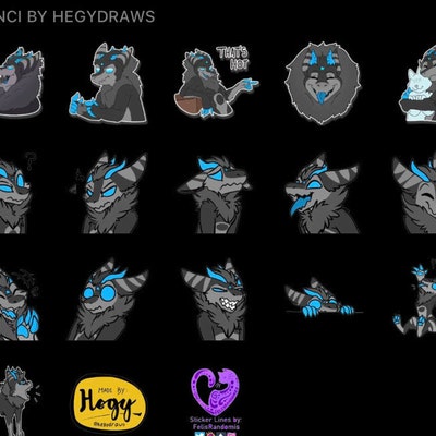 READ DISCLAIMER Character Digital Art Wickerbeast Stickers - Etsy UK