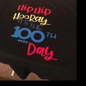 100th Day of School Svg, 100 Days, School Svg, Hip Hip Hooray, 100th ...