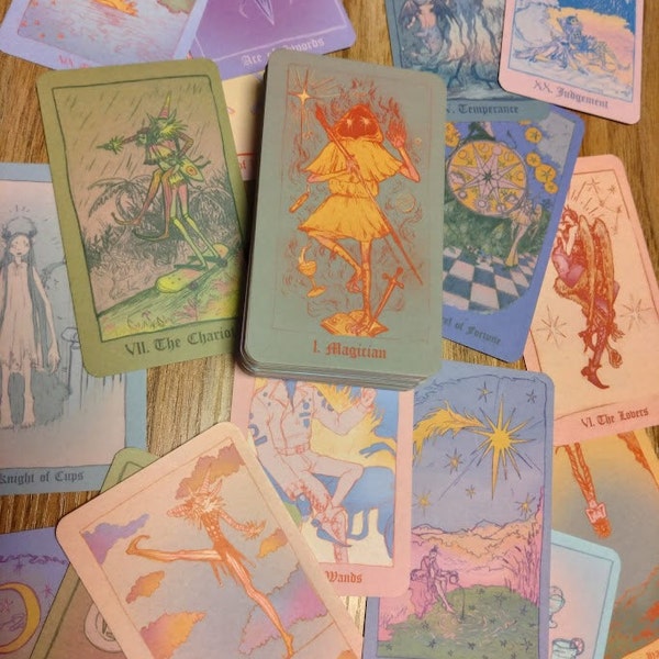 Tarta Marchewkowa Talia Kart Tarota - Etsy