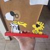 Snoopy Woodstock Mailbox Fence Line Topper Top Large Outdoor Decoration ...