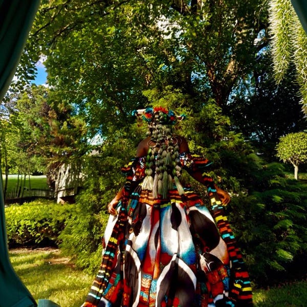 Tribal Essence Fabric/ African Inspired Fabric/ Cotton Fabric by the ...