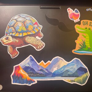 Blue Ridge Mountain Sticker, Waterproof Gifts, Water Bottle Sticker ...