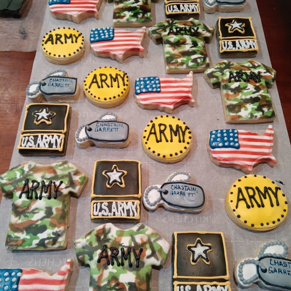 U.S. Army Logo Patch Cookie and Fondant Cutter - Etsy