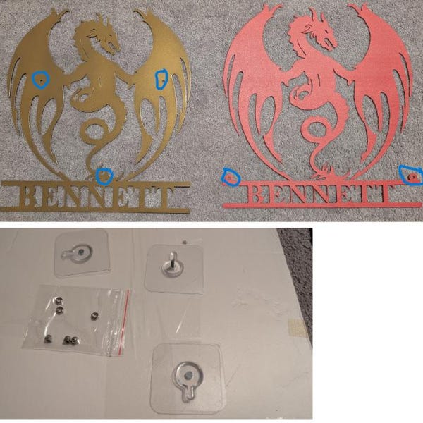 Custom Dragon Metal Sign,personalized Dragon Name Sign,dragon Metal ...