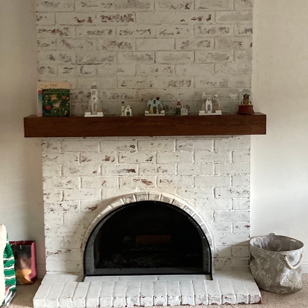 Hickory / Pecan Wood Mantel, Mantle, Floating Shelf - Etsy