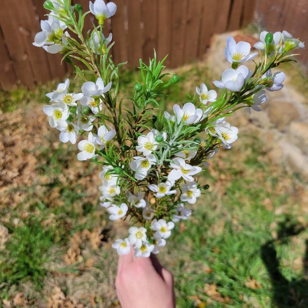 23.5" Fake Small Wild Flower Stem, DIY Florals Supply | Wedding/home ...