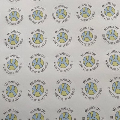 Well Done Stickers Teacher Stickers Reward Stickers Personalised ...