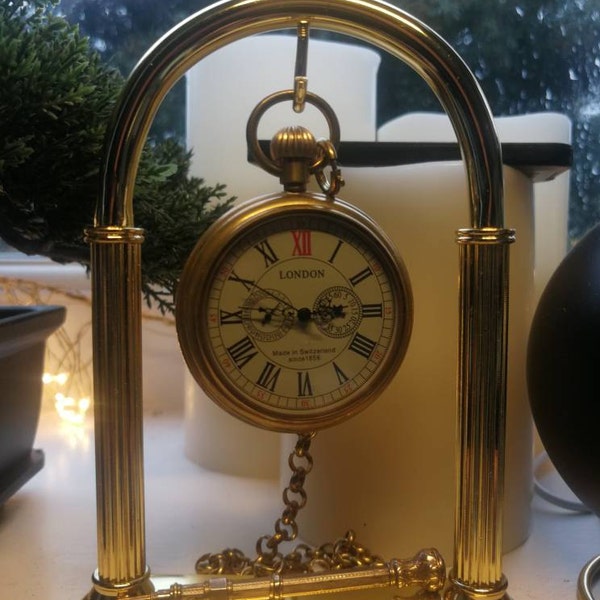 Manual Wind 8 Day Clock Movement Hands & Winders Mantle 13 Drop ...