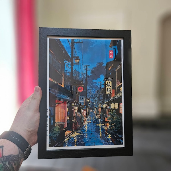 Tokyo Tea House Cartoon Japanese Illustration, Anime Style City Street ...