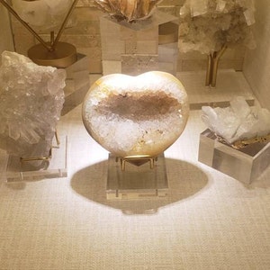 Tumbled Stone Pot/holder Custom Handmade With Natural Polished Stones ...