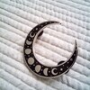 Celestial Moon Enamel Pin, Moon Phase Crescent Pin Badge, Witchy Moon ...