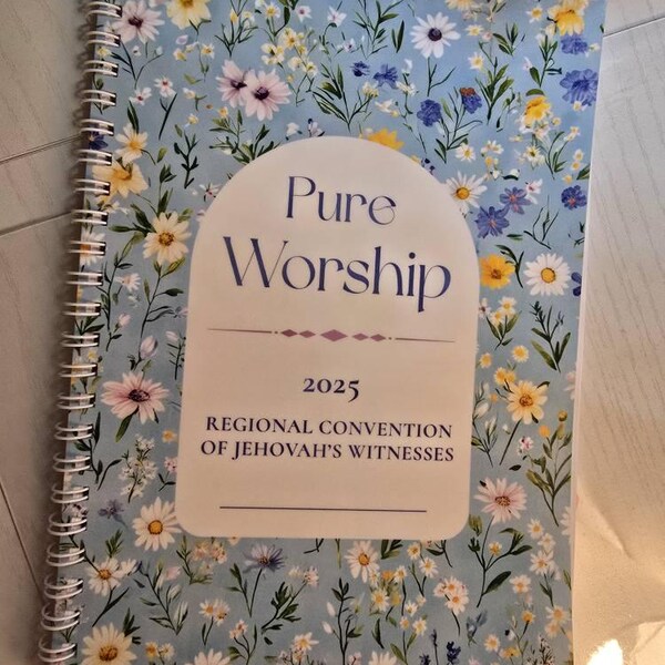 JW Convention 2025 Notebook, Digital Pure Worship Printable 2025 ...