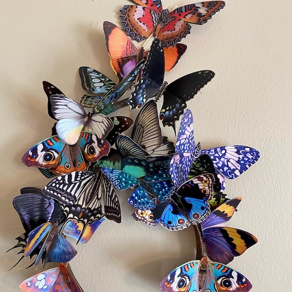 Realistic Paper Butterflies, Double-sided, Butterfly Paper-cut Craft ...