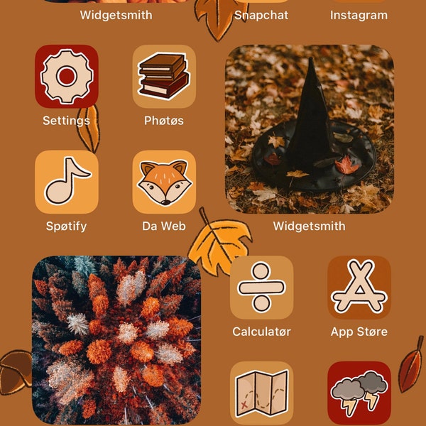Fall Vibes Ios 14 iPhone Icons - Etsy