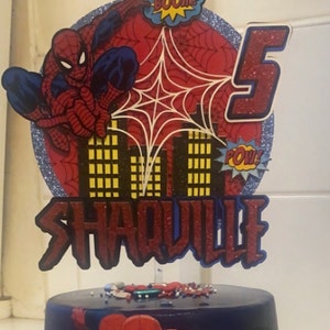 3D Spider Man Cake Topper Spider-man Personalised Handmade | Etsy UK