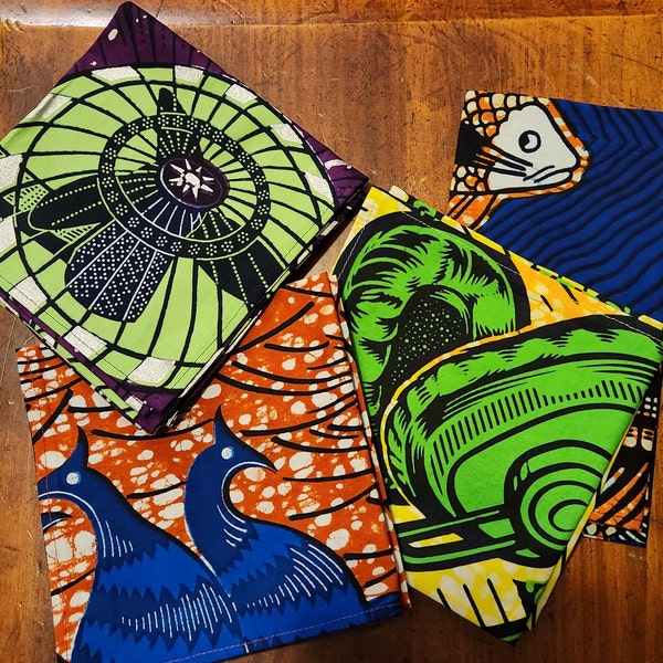 Aqua Blue Dutch Wax Table Runner - Beautiful Iconic Vlisco Design ...