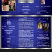 American Marine Funeral Program Template for Word and - Etsy