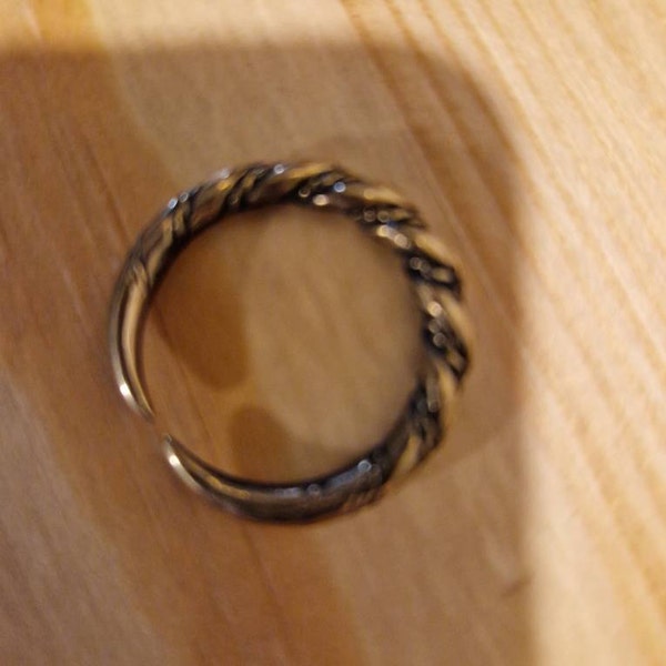 Solid Bronze Viking Finger Ring. Scandinavian. Nordic. Historical ...
