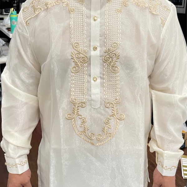 Barong Tagalog Arman11 Style With Inner Lining Filipino National