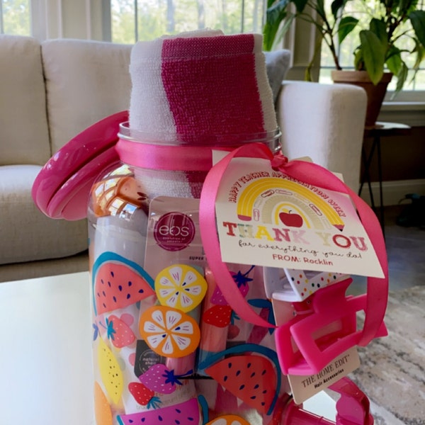 Editable Teacher Appreciation Week Gift Tags, Teacher Thank You Tag ...