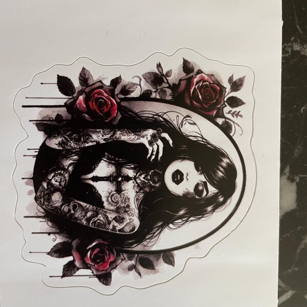 Red Rose Hardcover Gothic Journal | Dark Victorian Floral Goth Notebook ...