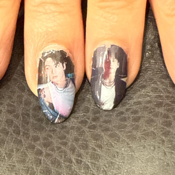 BTS Agust D - Haegeum Daechwita Waterslide Decal Nails - Min Yoongi ...