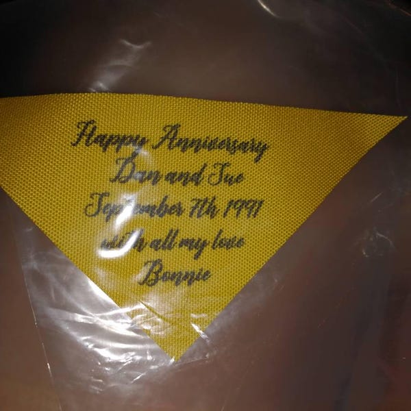 Custom Print Quilt Label Triangular Corner, Rectangular and Square ...