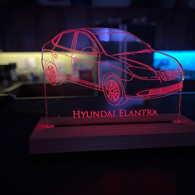 Mini Cooper S Edge Lit LED Acrylic Light up Sign Desk Model Night Light ...